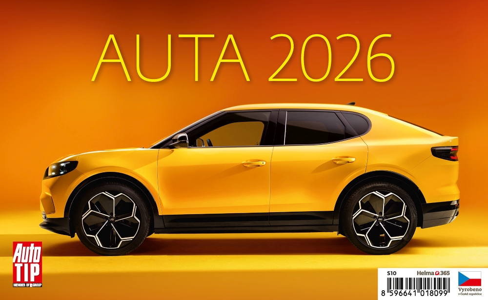 Auta 2025, stolní kalendář - reklamní předměty