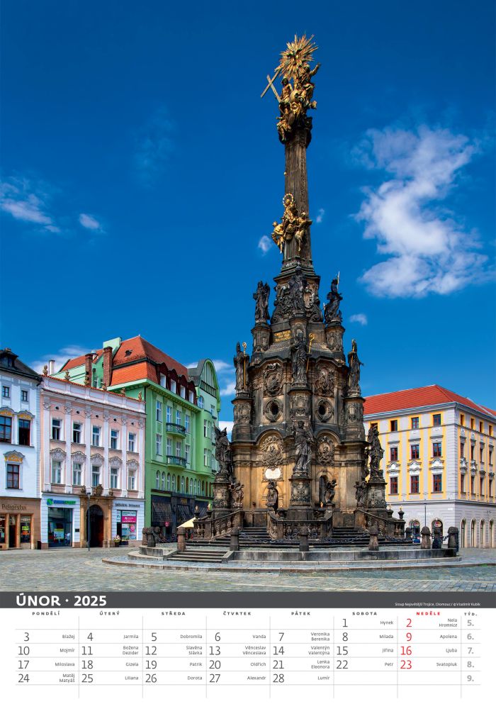 Morava 2024, nástěnný kalendář, prodloužená záda - reklamní předměty