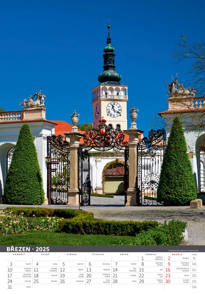 Morava 2024, nástěnný kalendář, prodloužená záda - reklamní předměty