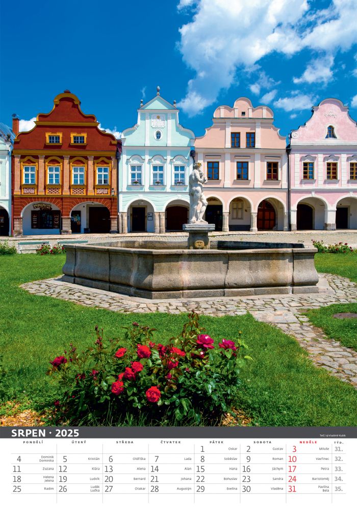 Morava 2024, nástěnný kalendář, prodloužená záda - reklamní předměty